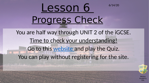 6. ICT > iGCSE > Edexcel > Unit 2 > Connectivity > Half Unit Progress ... 6. ICT > iGCSE > Edexcel > Unit 2 > Connectivity > Half Unit Progress ...