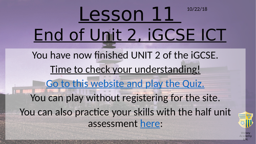 11 Ict Igcse Edexcel Unit 2 Connectivity End Of Unit Test