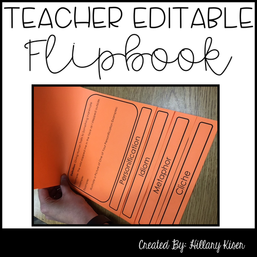 Editable Flipbook (Commercial Use) | Teaching Resources