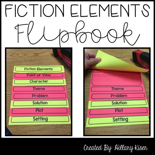Fiction Elements Flipbook | Teaching Resources