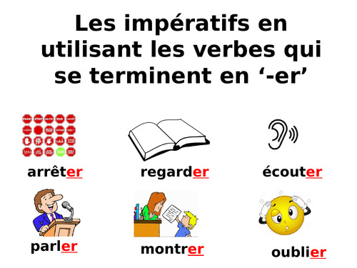 French: The imperative using '-er' verbs (Key Stage 3) | Teaching Resources