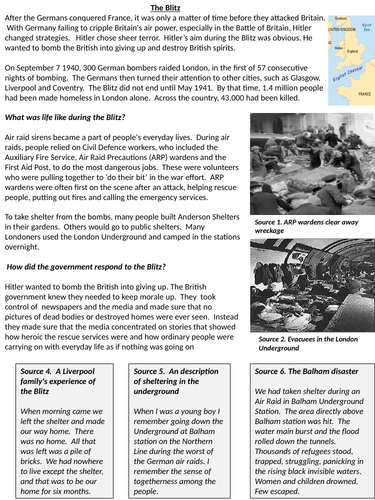 The Blitz | Teaching Resources