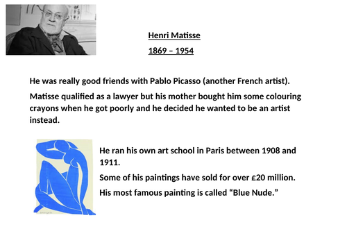 French Cultural Lesson: Famous French Artists | Teaching Resources