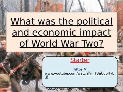 AQA A-Level Tsarist & Communist Russia Lesson 83 (Impact of War 1 ...
