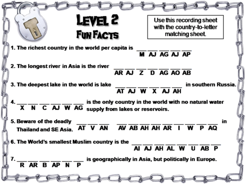 Countries of Asia: Social Studies Escape Room Geography | Teaching ...