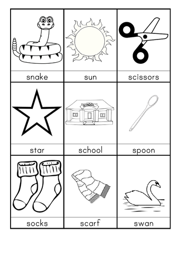 S words beginning with S | Teaching Resources