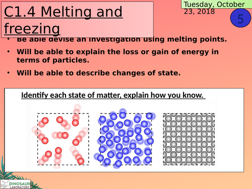 KS3 Melting and Freezing (computer lesson) . | Teaching Resources