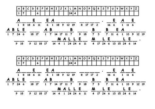 Absorption Cryptogram Puzzles | Teaching Resources