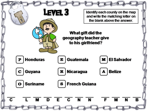 Central and South America: Social Studies Escape Room Geography ...