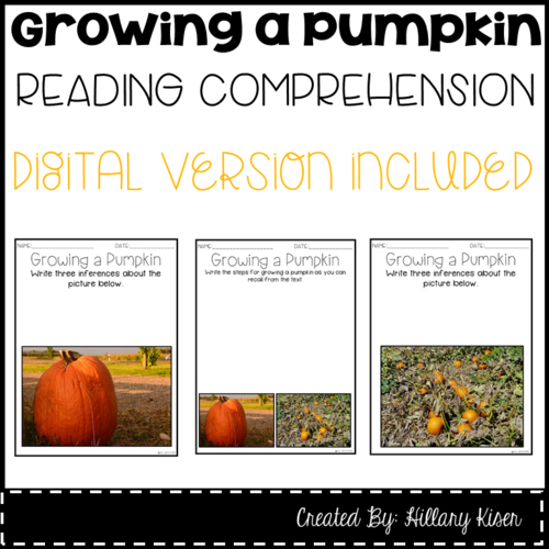 Leveled Text O: Growing a Pumpkin | Teaching Resources