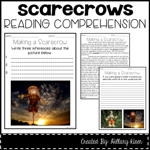 Leveled Text Q: Making a Scarecrow | Teaching Resources
