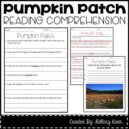 Leveled Text L: Pumpkin Patch | Teaching Resources
