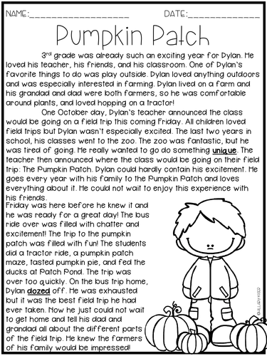 Leveled Text L: Pumpkin Patch | Teaching Resources