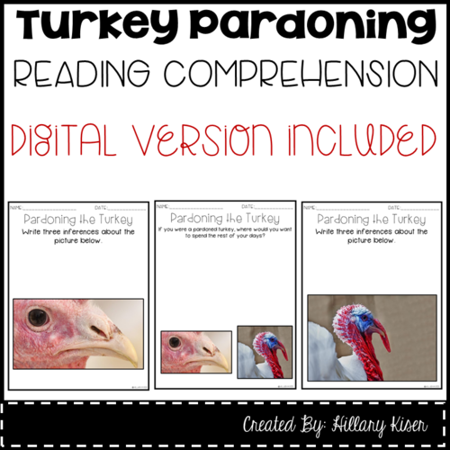 Leveled Text V: Pardoning of the Turkey | Teaching Resources