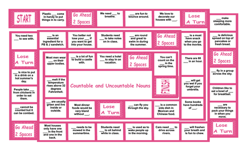 Demonstrative Adjectives Legal Size Text Board Game | Teaching Resources
