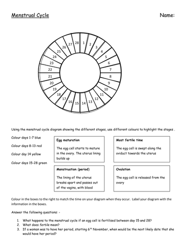 KS3 Unit 7B Biology- Reproduction WORKSHEETS only | Teaching Resources