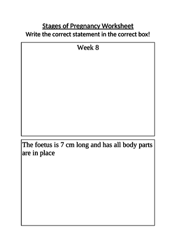 Ks3 Unit 7b Biology Reproduction Worksheets Only Teaching Resources