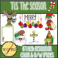 Tis The Season Christmas Clip Art | Teaching Resources