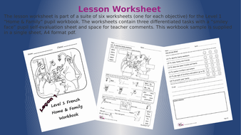 PRIMARY FRENCH LESSON (KS2/3): Family members, inter-family ...