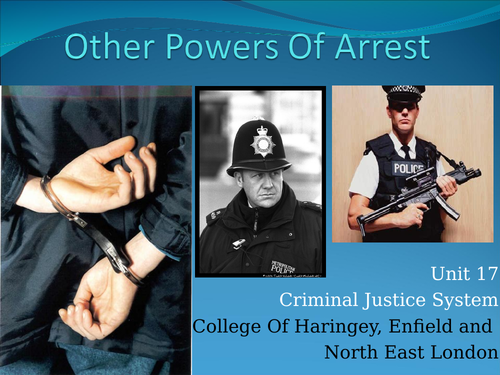Police Powers - Arrest Powers, Stop and Search, Rights in Custody ...