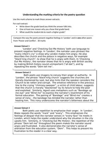 AQA Literature: Power & Conflict Poetry 8 Week Unit of Work - Week 2 ...