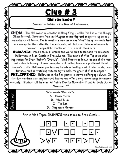 Halloween Around the World Escape Room! Halloween-like traditions ...