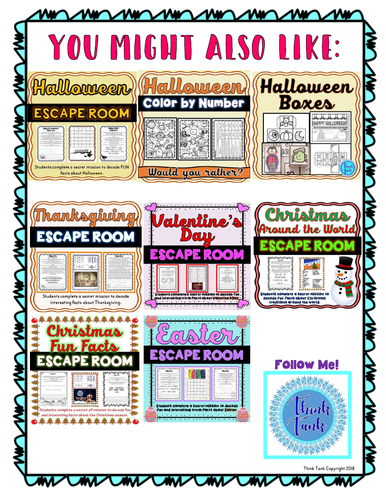 Halloween Around the World Escape Room! Halloween-like traditions ...