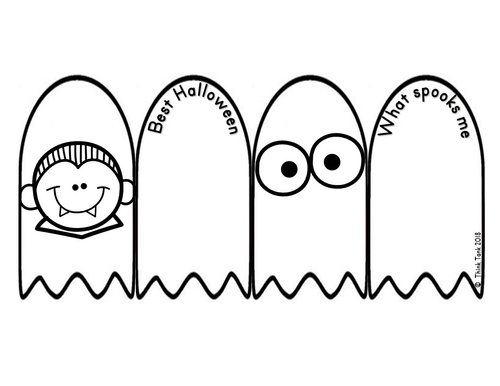 Halloween Accordion Book - Create your own! Choose from 26 Halloween ...