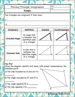 Triangle Congruency Scaffolded Notes | Teaching Resources