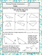 Triangle Congruency Scaffolded Notes | Teaching Resources