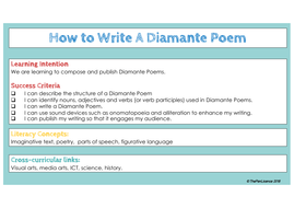 How to Write a Diamante Poem | Teaching Resources