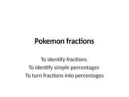 Pokemon Fractions | Teaching Resources