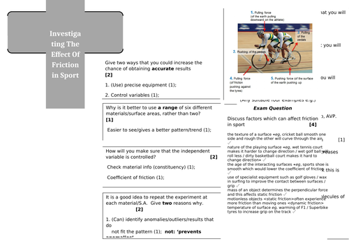 IB SEHS Sports Exercise Health Science AHL Topic 10 Friction and Drag ...