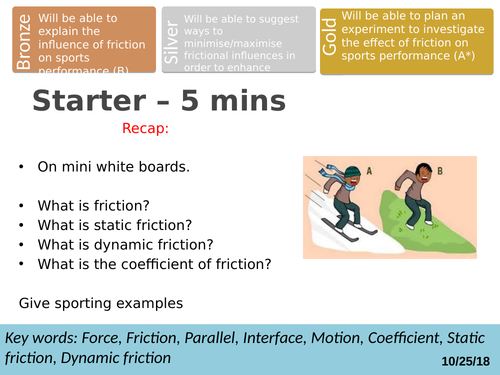 IB SEHS Sports Exercise Health Science AHL Topic 10 Friction and Drag ...