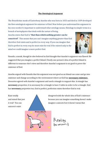 KS3 "Does God Exist?" Lessons one and two of a series | Teaching Resources