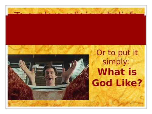KS3 "What is God Like?" Philosophy Unit of 7-8 Lessons | Teaching Resources