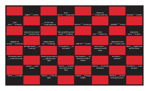 Infinitives Legal Size Text Checkers Game | Teaching Resources