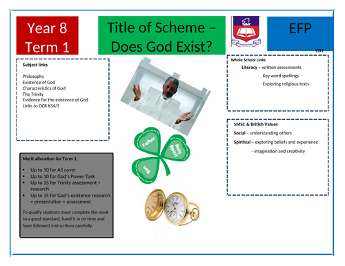 KS3 Scheme of Learning and resources for unit "What is God Like ...