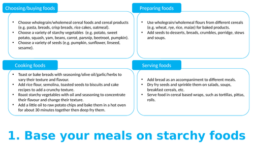 AQA GCSE Food Preparation & Nutrition section 1 lesson 17 | Teaching ...