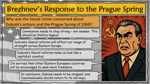 Prague Spring Brezhnev Doctrine - Cold War - GCSE History Edexcel ...