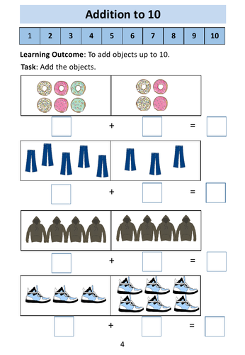 Entry Level 1 Maths: Addition to 10 | Teaching Resources