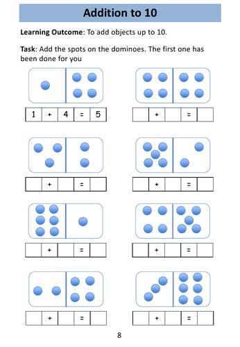 Entry Level 1 Maths: Addition to 10 | Teaching Resources