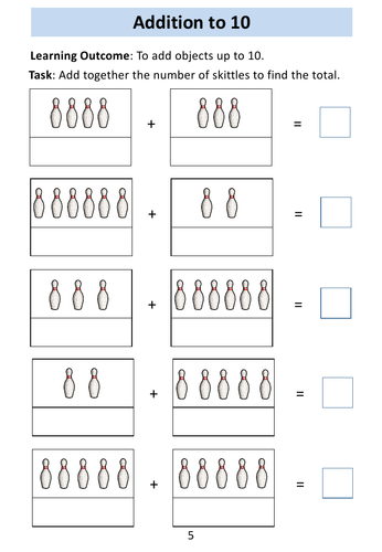 Entry Level 1 Maths: Addition to 10 | Teaching Resources