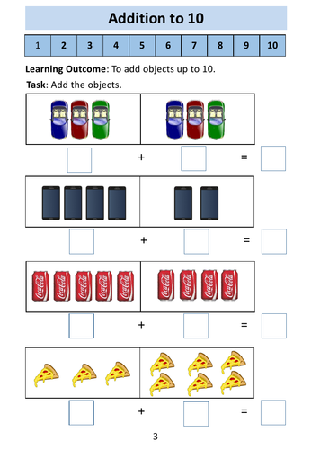 Entry Level 1 Maths: Addition to 10 | Teaching Resources