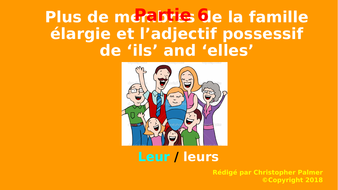 French: Part 6 - Possessive adjectives (leur, leurs) and extended ...