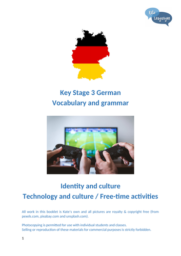 Key Stage 3 German - Vocabulary and Grammar booklet - Technology and ...