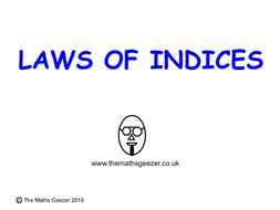 Laws of Indices (ppt) | Teaching Resources