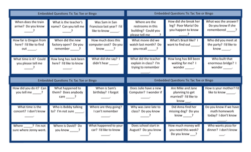 Embedded Questions Legal Size Text Tic-Tac-Toe-Bingo Game | Teaching ...