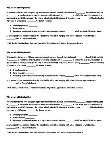 Urbanisation - why are we living in cities? | Teaching Resources
