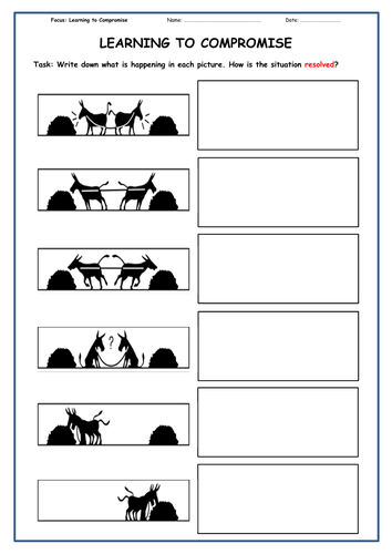 Learning to Compromise - Worksheet | Teaching Resources